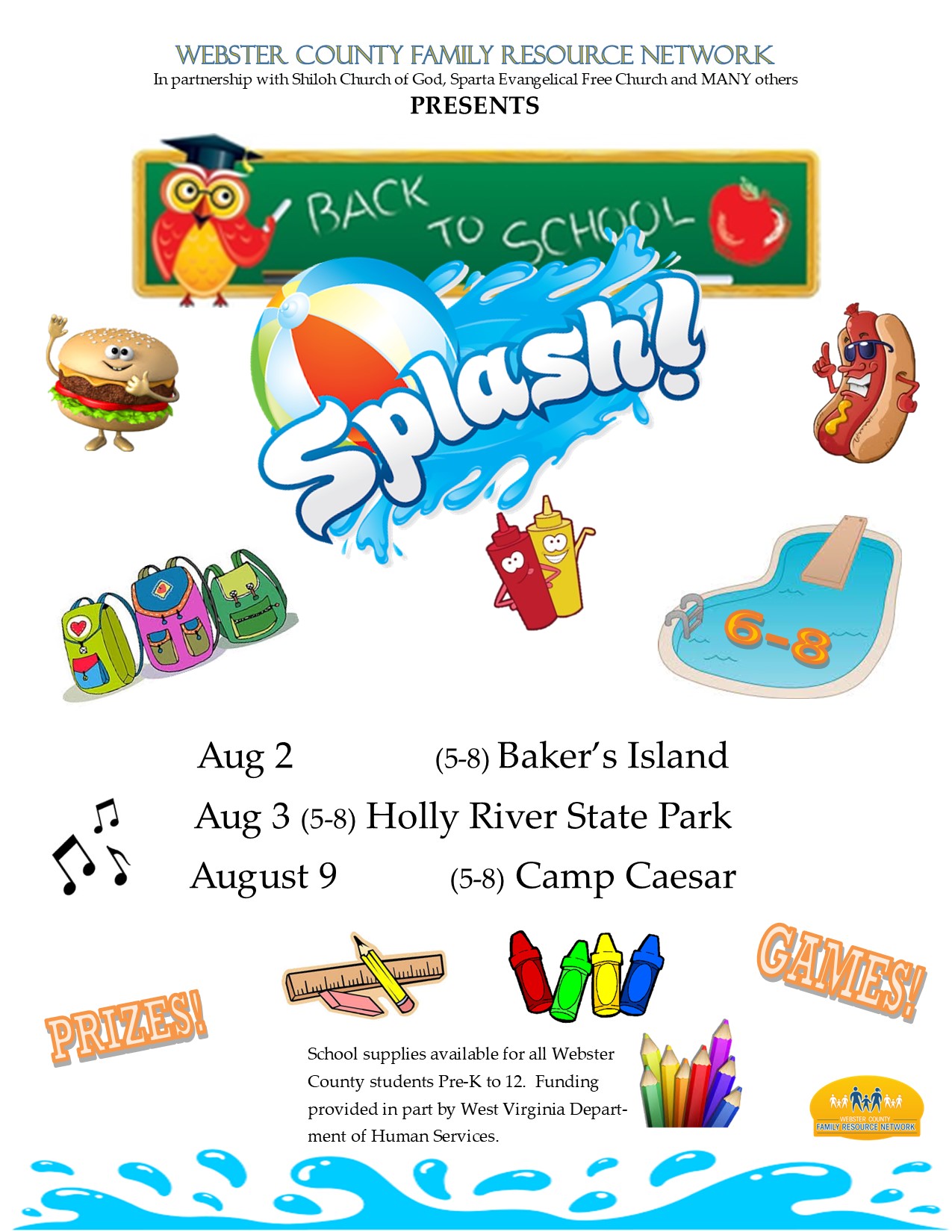 Back To School Splash- Hacker Valley - Webster County Tourism